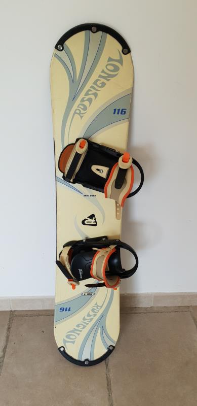 SNOWBOARD D OCCASION ROSSIGNOL JUNIOR ROC T 116 CM FIXATION Skiokz